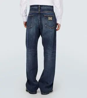 Dolce & Gabbana Wide-leg Jeans - Blue
