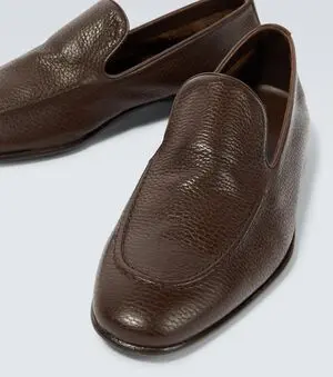 Manolo Blahnik Truro Leather Loafers - Brown