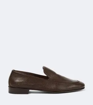 Manolo Blahnik Truro Leather Loafers - Brown