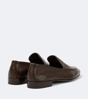 Manolo Blahnik Truro Leather Loafers - Brown
