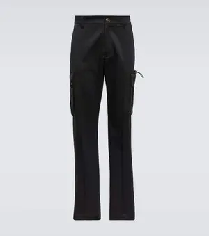 Versace Cotton Gabardine Cargo Pants
