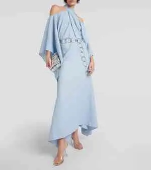TALLER MARMO Mambo Halterneck Crêpe Kaftan