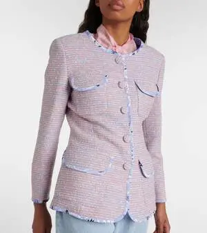 Etro Checked Wool-blend Tweed Jacket
