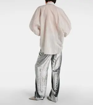 Brunello Cucinelli Cotton-blend Lamé Shirt