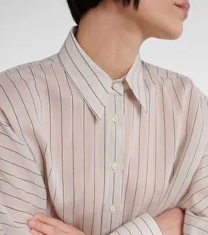 Brunello Cucinelli Cotton-blend Lamé Shirt