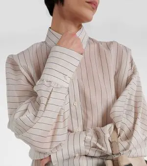 Brunello Cucinelli Cotton-blend Lamé Shirt