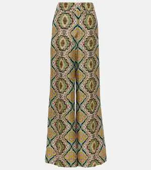 Etro Printed Wide-leg Pants - Multicoloured