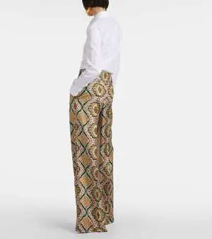 Etro Printed Wide-leg Pants - Multicoloured