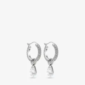 JIMMY CHOO Heart Hoop Earrings - Silver/crystal