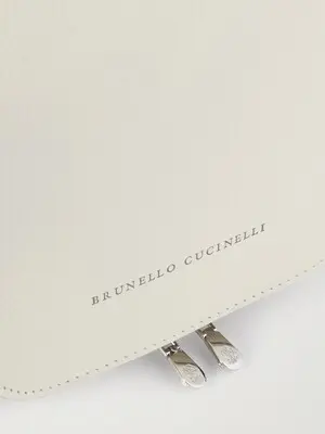 Brunello Cucinelli Textured-leather Cosmetics Case