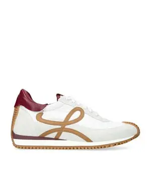 Loewe Loewe Suede-Panel Flow Runner Sneakers Multi
