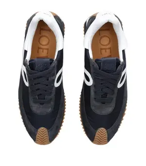 Loewe Suede Panel Sneakers - Blue