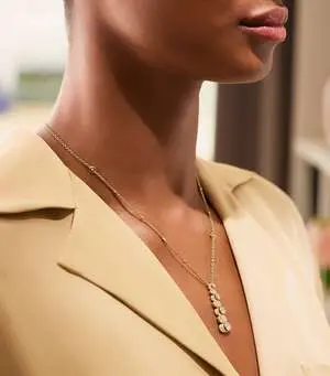 BOODLES Over The Moon Diamond And Yellow Necklace - Gold