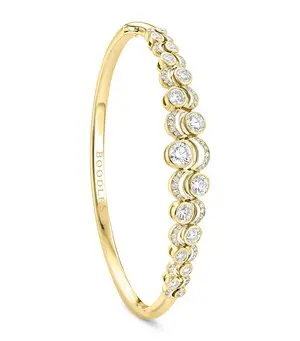 BOODLES Yellow And Diamond Over The Moon Bangle - Gold