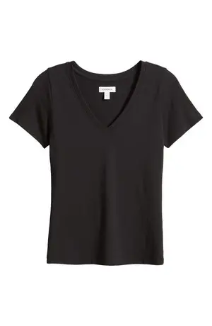 Nordstrom Everyday V-neck T-shirt - Black