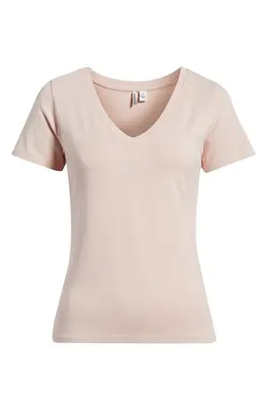 Nordstrom Everyday V-neck T-shirt - Pink Smoke