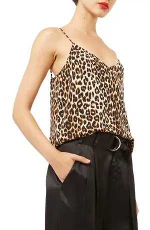 Equipment Layla Leopard Print Silk Camisole