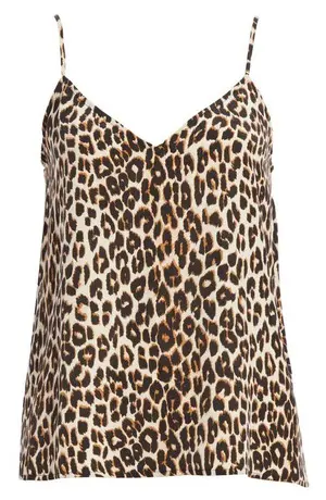 Equipment Layla Leopard Print Silk Camisole