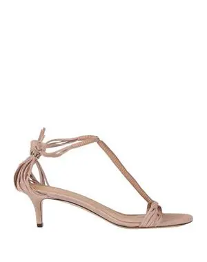 Isabel Marant Étoile Woman Sandals Black Size 5 Leather Beige