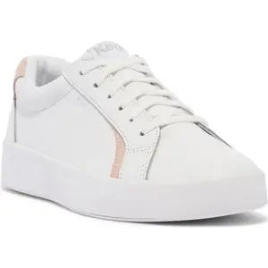 KEDS® Pursuit Low Top Sneaker - White/light Pink Leather