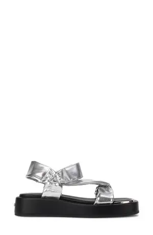 Dkny Platform Sandal - Silver