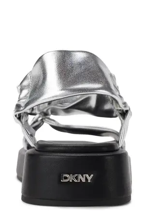 Dkny Platform Sandal - Silver
