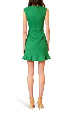 Julia Jordan Double Flounce Sleeveless Dress - Grass