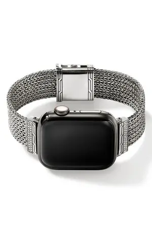 John Hardy Diamond Pavé Smart Watch Strap - Silver