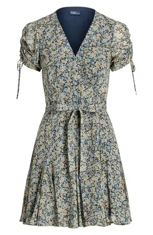 Ralph Lauren Floral Georgette Wrap Dress