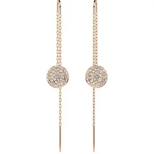 SWAROVSKI Sublima Threader Earrings - Rose Gold