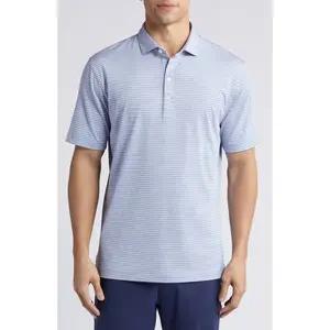 Johnnie-o Michael Stripe Performance Golf Polo Monsoon