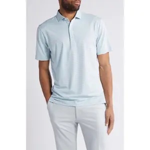 Johnnie-o Michael Stripe Performance Golf Polo Riviera