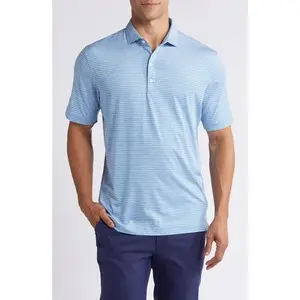 Johnnie-o Michael Stripe Performance Golf Polo Victory