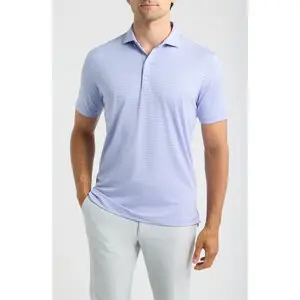 Johnnie-o Michael Stripe Performance Golf Polo - Viola