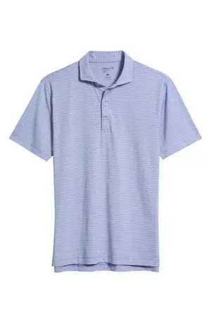 Johnnie-o Michael Stripe Performance Golf Polo - Viola