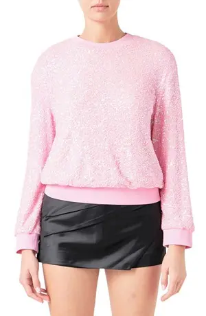 Endless Rose Sequin Crewneck Sweater
