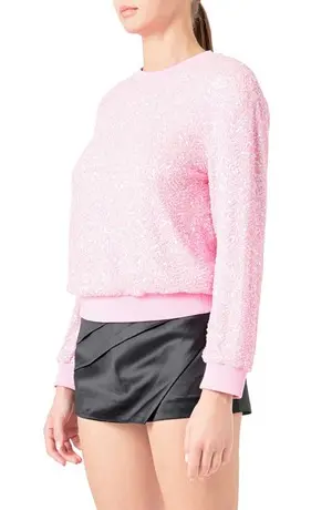 Endless Rose Sequin Crewneck Sweater