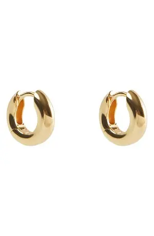 Argento Vivo Huggie Hoop Earrings - Gold