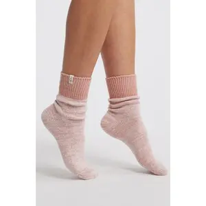 UGG UGG(r) Ribbed Quarter Socks Blush