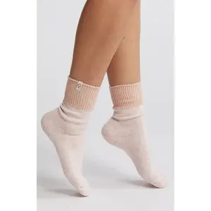 UGG Ribbed Quarter Socks - Rose Tea