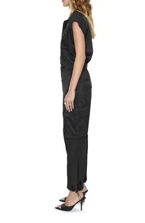 PISTOLA Smocked Waist Utility Jumpsuit