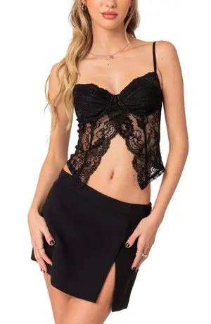 EDIKTED Split Front Lace Camisole