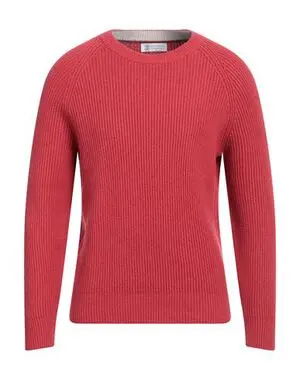 Brunello Cucinelli Cotton Sweater Red