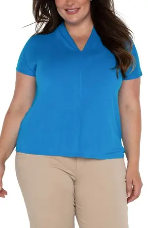 LIVERPOOL Liverpool Los Angeles Dolman Sleeve Top Diva Blue