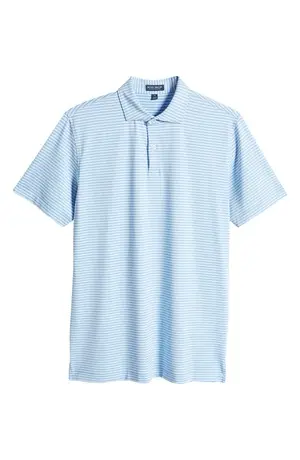 Peter Millar Sawyer Stripe Performance Golf Polo