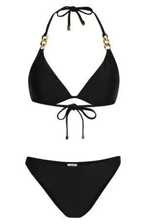 L'Agence Jean Bikini Bottom - Black