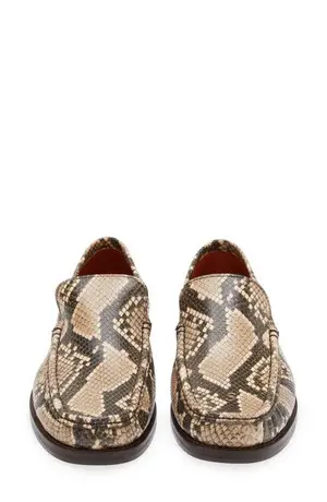 Acne Studios Snakeskin Print Loafer
