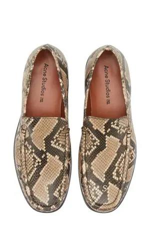Acne Studios Snakeskin Print Loafer