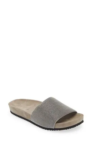 Brunello Cucinelli Monili Band Slide Sandal