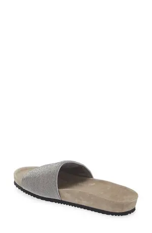 Brunello Cucinelli Monili Band Slide Sandal